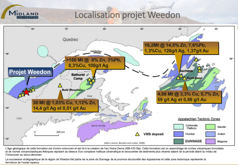 Weedon (Cu-Zn-Pb-Au-Ag) - Midland